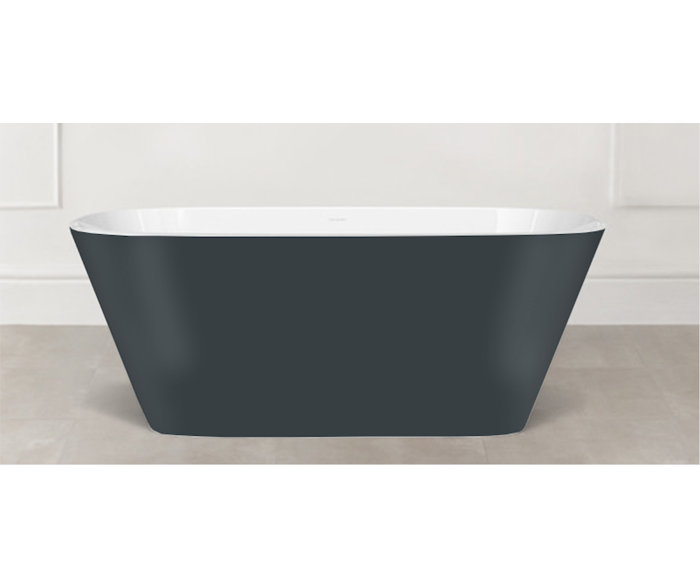 Victoria + Albert Painted Vetralla 58-3/4" X 29-2/8" Freestanding Soaking Bathtub In Volcanic ...